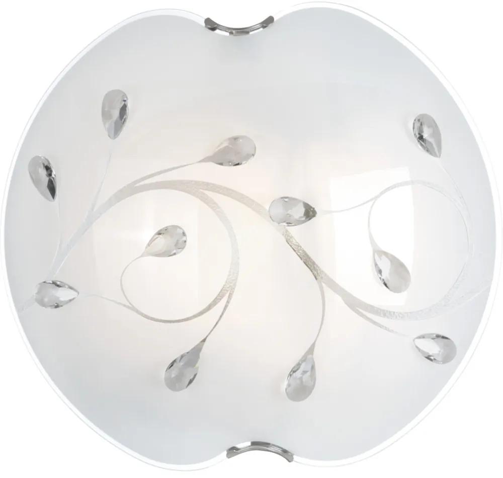 GLOBO Stropní LED přisazené osvětlení BURGUNDY, 40cm, kulaté 40404-3