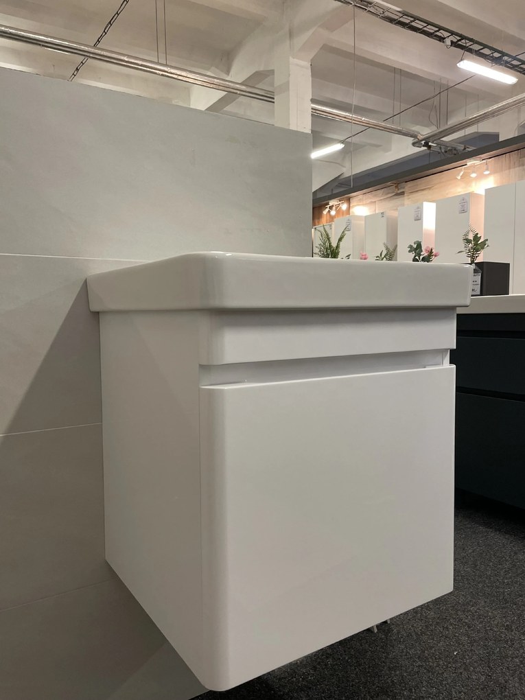 Lavedo Vivace White Air 50 koupelnová skříňka s umyvadlem, lesk