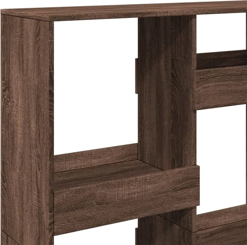 Dělicí stěna hnědý dub 100 x 33 x 135 cm kompozitní dřevo 3309561