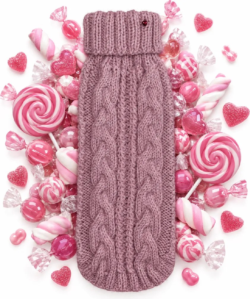 Pet Amour Amour svetr pro fenky a kočky pink Velikost: 30