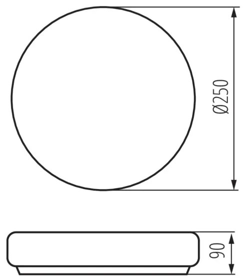 Kanlux 8813 - Koupelnové stropní svítidlo PERAZ 1xE27/15W/230V pr. 25 cm IP44