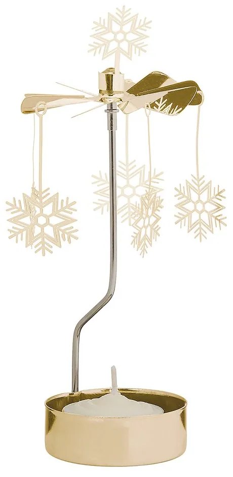 MERRY-GO-ROUND Kolotoč na čajovou svíčku sněhová vločka