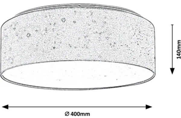 Rabalux - LED Stropní svítidlo LED/22W/230V šedá