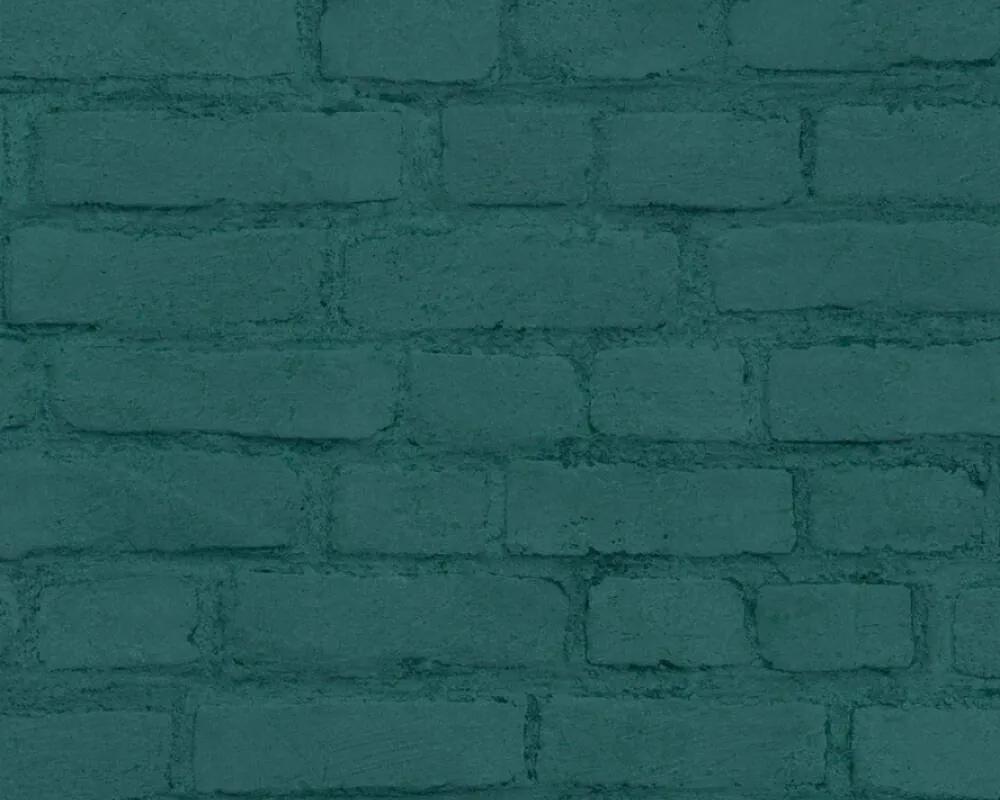 Vliesová tapeta Cihly zelené 374145 / Tapety na zeď 37414-5 New Studio 2.0 (0,53 x 10,05 m) A.S.Création