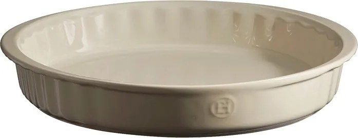 Emile Henry Keramická forma na koláč Ø 28 cm krémová Clay