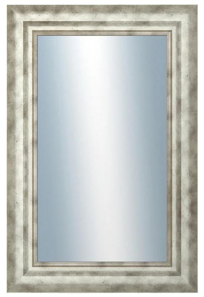 DANTIK - Zarámované zrcadlo - rozměr s rámem cca 40x60 cm z lišty TRITON široký stříbrný (2950)