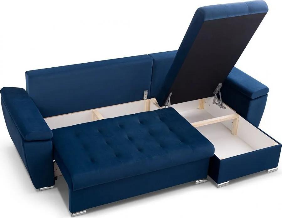 Casarredo - Komfort nábytek Rohová sedací souprava PETER rozkládací s úložným prostorem, Soft17/Lawa6