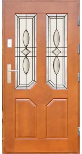 Archo - Venkovní vchodové dřevěné dveře Deskové DP-2-1 105010
