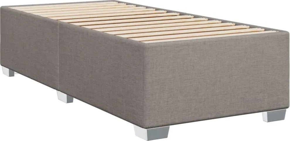 Box spring postel s matrací taupe 80x200 cm textil 3290326