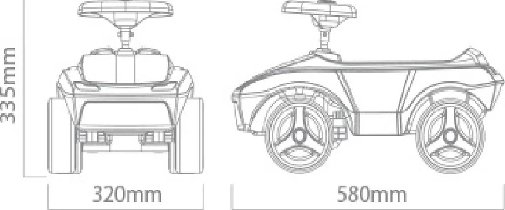 BRUMEE Odrážedlo DRIFTEE červené