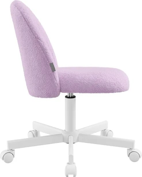 Kosmetická židle s kolečky TEDDY OBGB35027P101 fialová