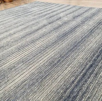 HU Modrý pruhovaný koberec Saloon BLUE Rozměr: 50x80 cm