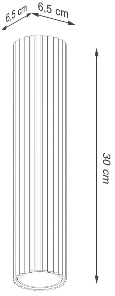 Bílé bodové svítidlo Gleam – Sollux
