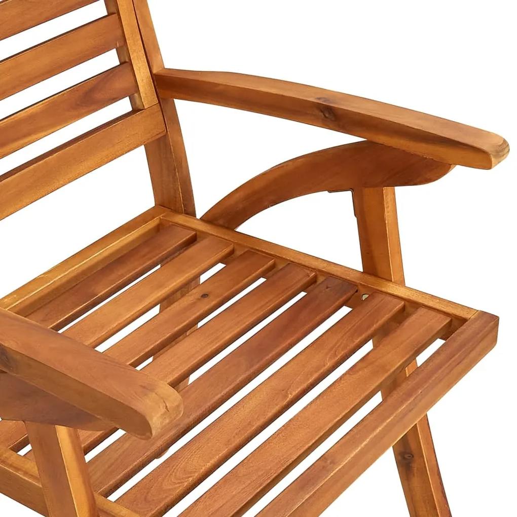 Zahradní židle 6 ks masivní akáciové dřevo,  3075173
