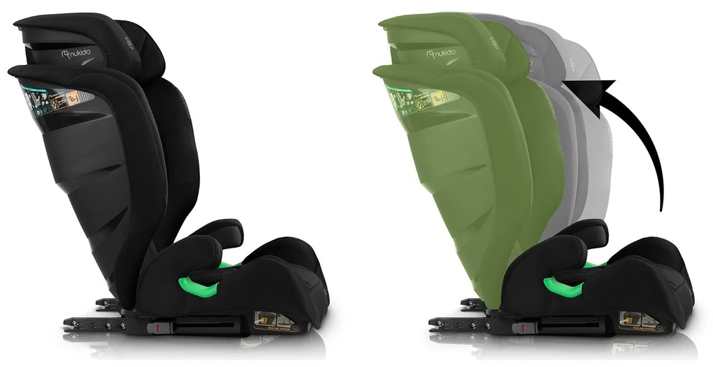 Nukido Louis Soft autosedačka černá 15-36 kg ISOFIX