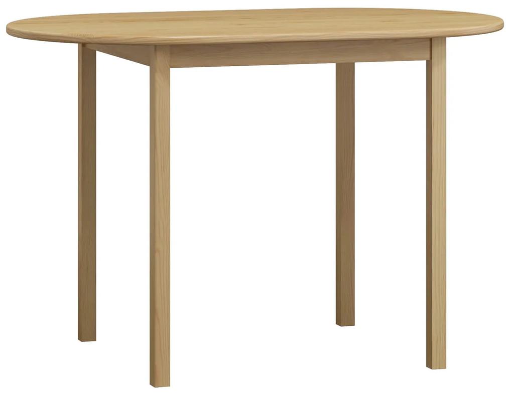 Stůl oválný č4 150x80 cm borovice