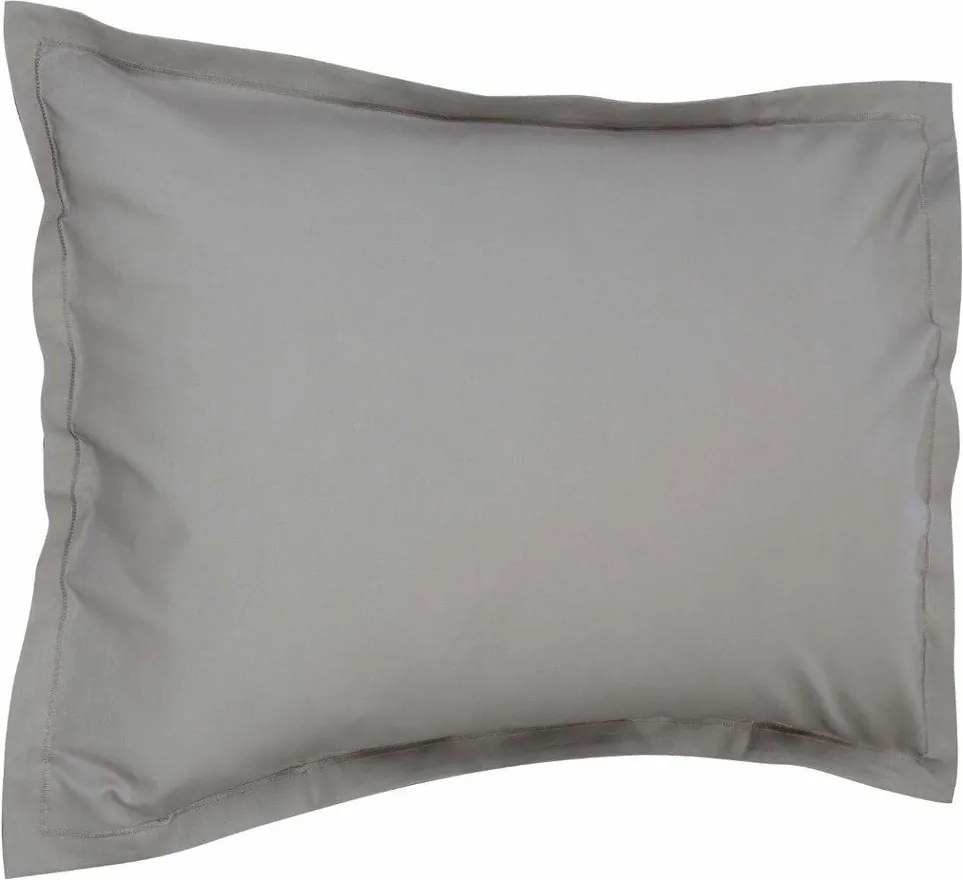 Šedý povlak na polštář čtyřhranný, bavlněné ložní prádlo pro lepší spánkový komfort
