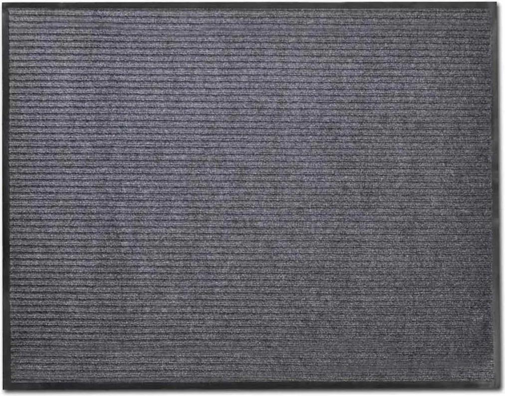 PVC rohožky 4 ks šedé 90 x 60 cm 278749