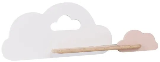LED Dětské nástěnné svítidlo s poličkou CLOUD LED/5W/230V bílá/růžová