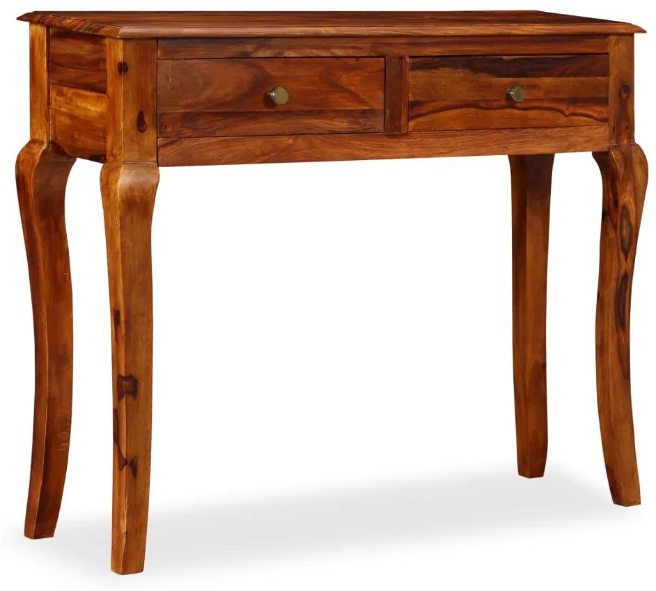 245159 vidaXL Konzolový stolek z masivního sheeshamu 90 x 32 x 76 cm