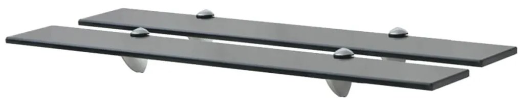 Plovoucí police 2 ks sklo 70 x 20 cm 8 mm 3051530