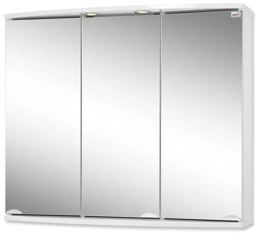 JOKEY MODENA LED Zrcadlová skříňka - bílá š. 83 cm, v. 70 cm, hl. 23 cm, 211813120-0110