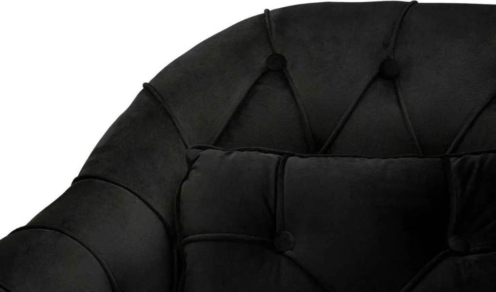 Designová pohovka Jagienka 130 cm černá