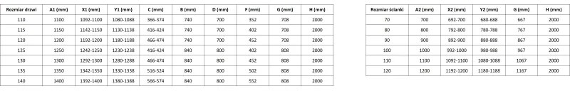Mexen Lunar T, sklápěcí sprchový kout levý 130 x 110 cm, 8mm čiré sklo, ocelový profil, 834T-130-110-97-00-L