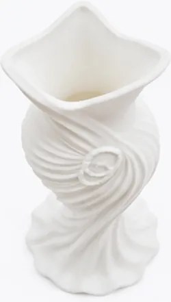 váza, styl půvab, plast, 12x4x4 cm, bílá, Dekorino VD0260022