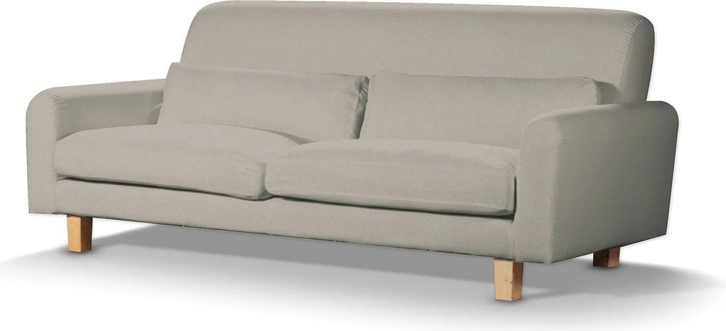 Potah na pohovku IKEA Nikkala krátký barva béžová látka pletený vzor