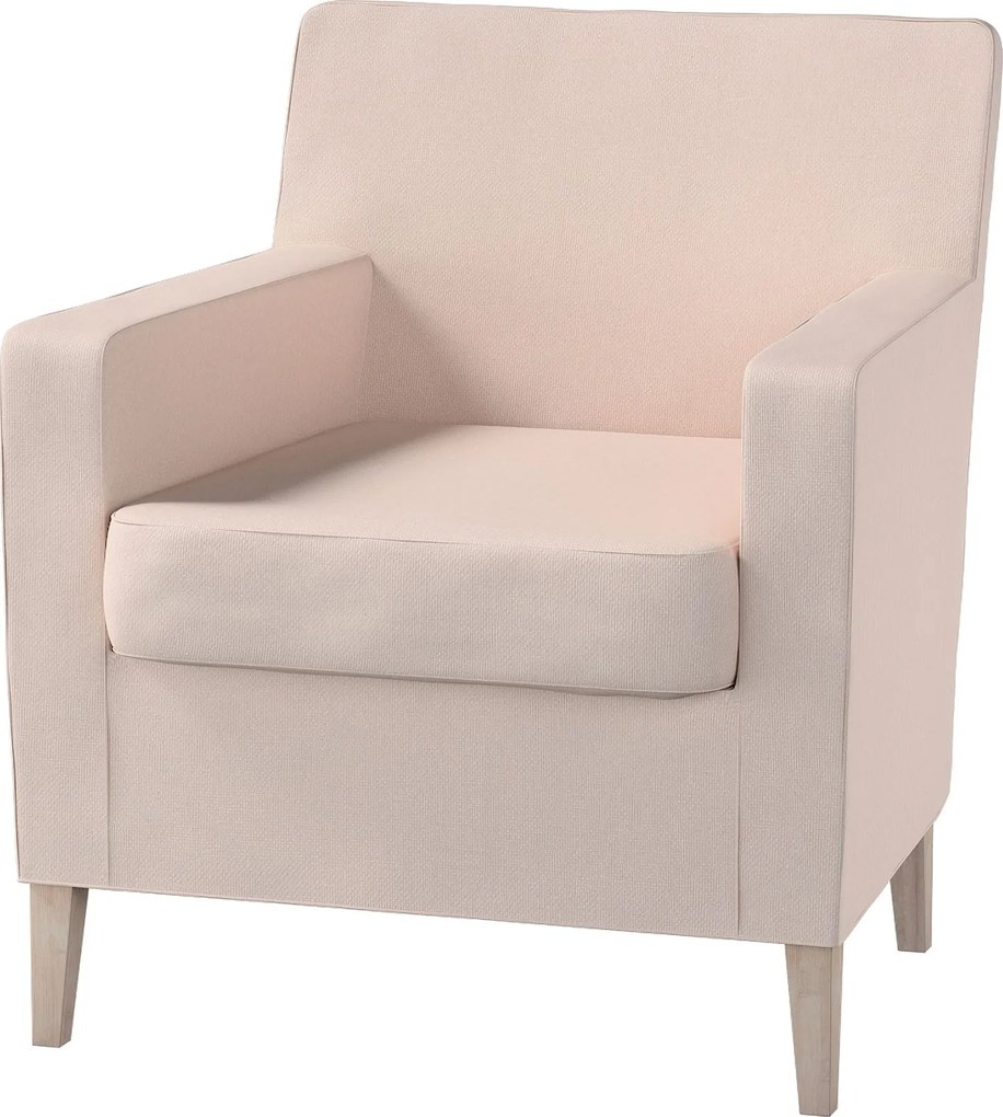 Potah na křeslo IKEA Karlstad barva růžová látka pletený vzor
