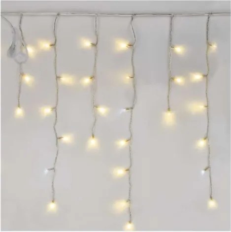 Propojovací vánoční řetěz bez zdroje EMOS Connecting D1CN01 ZY2002 100LED krápníky 2,5x0,9m studená/teplá blikající