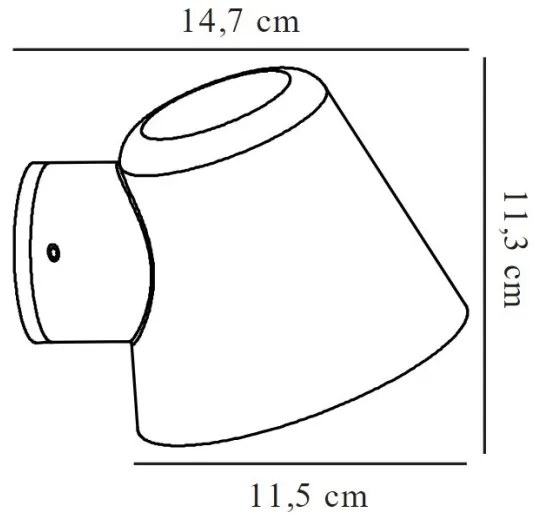 Nordlux - Venkovní nástěnné svítidlo ALERIA 1xGU10/35W/230V IP44