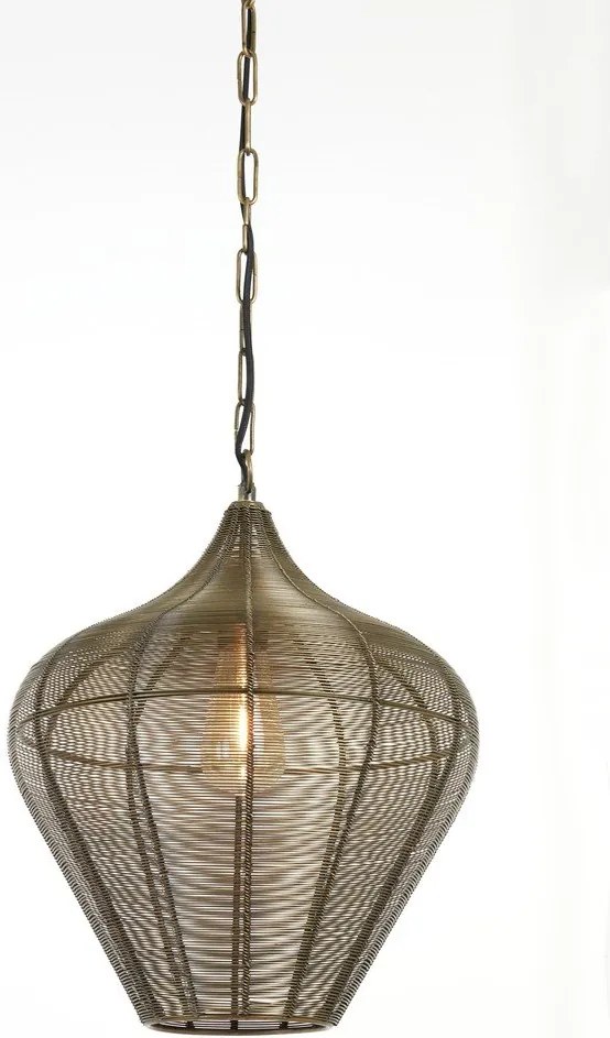 Kovové závěsné svítidlo v bronzové barvě ø 36 cm Alvaro – Light & Living
