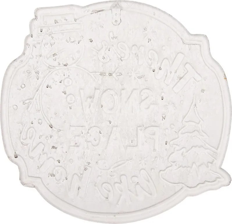 Nástěnná kovová cedule Snow Place - 40*1*39 cm