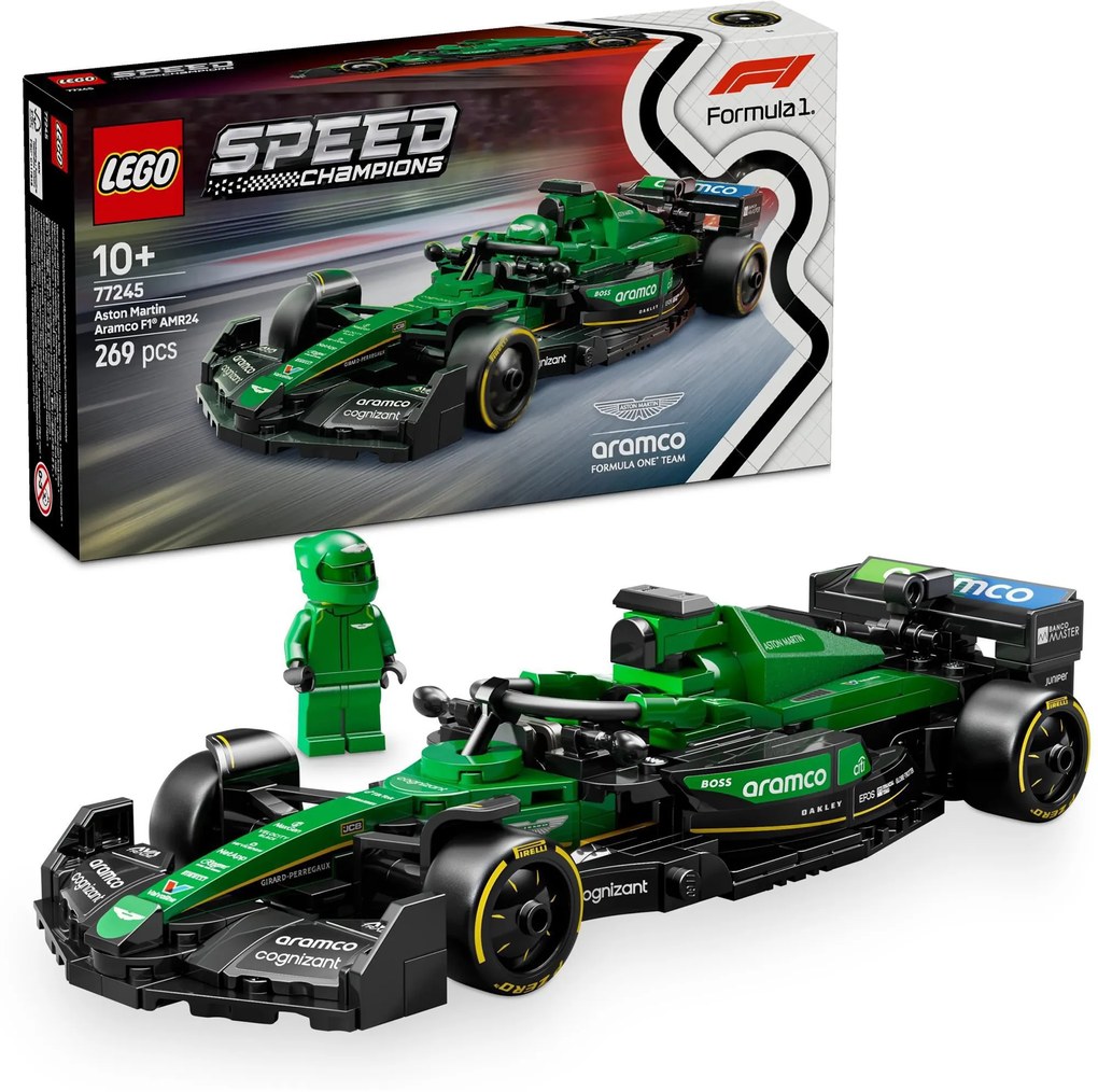 Lego speed champions 77245 závodní auto aston martin aramco f1 amr24 5702017816128