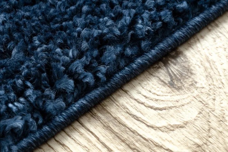 Dywany Łuszczów, Kusový koberec Berber 9000 navy, 200x290, modrá, obývací pokoj