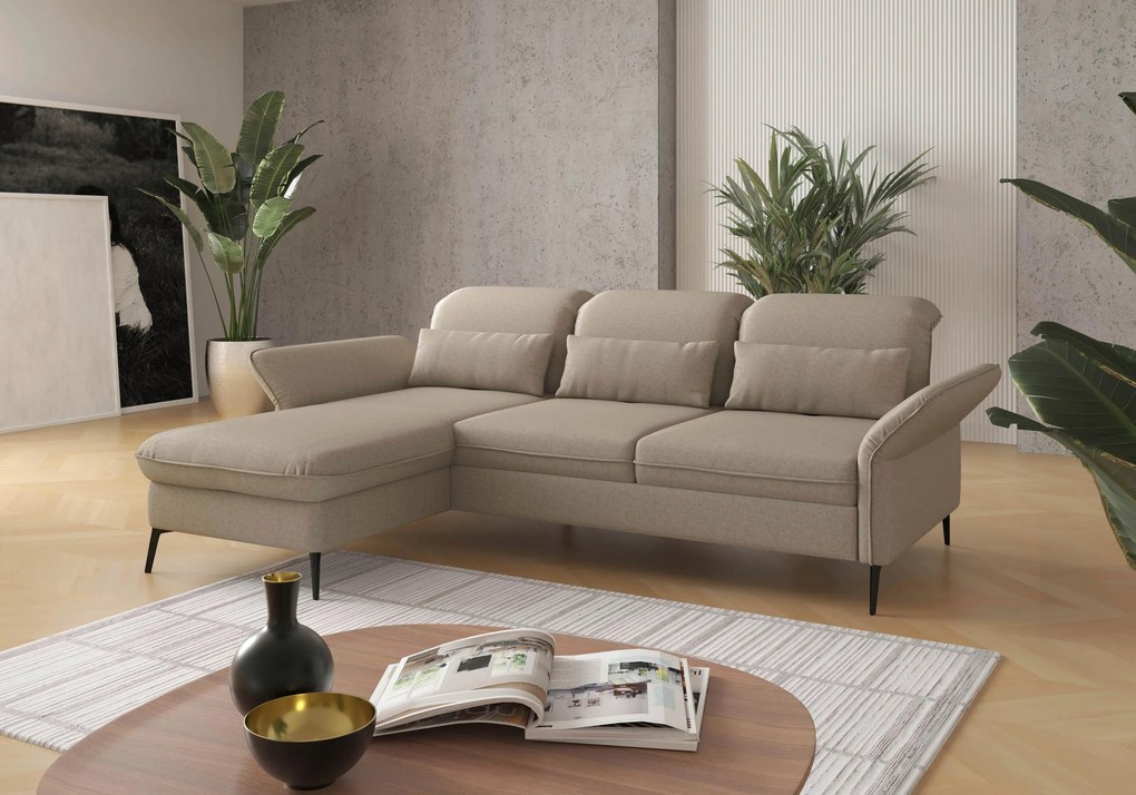 XXXLutz ROHOVÁ SEDAČKA, textil, šedohnědá Sit & More - Sedací soupravy - 000144011840