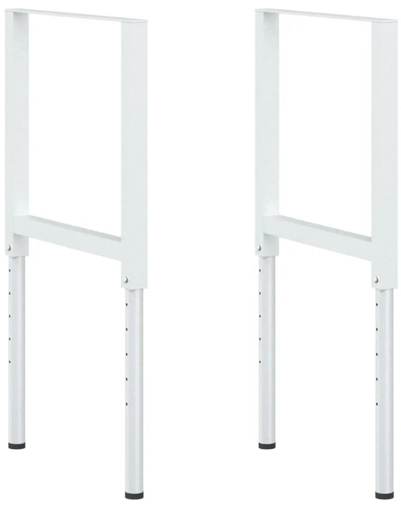 Nastavitelné rámy pracovního stolu 2 ks kov 55 x (69–95,5) cm 147932
