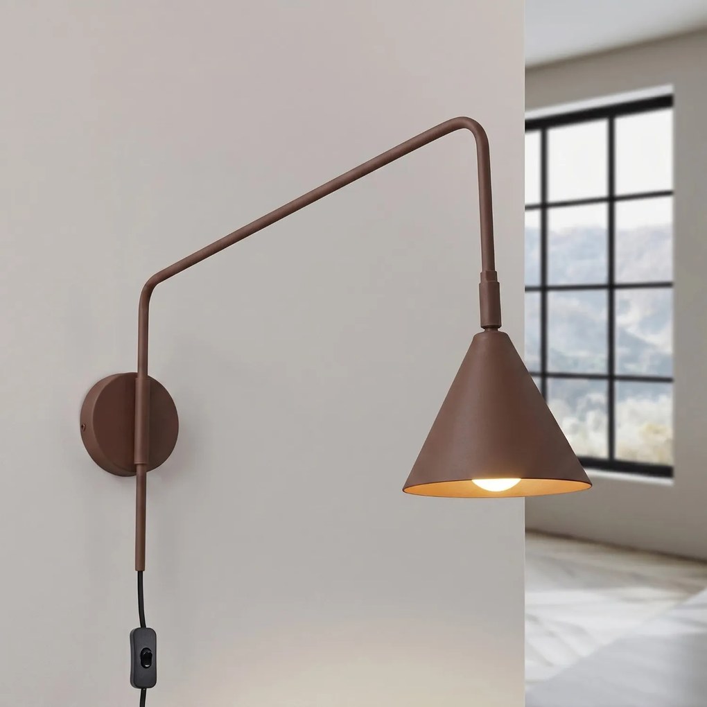 Sollux Lighting Nástěnné svítidlo NOX hnědé
