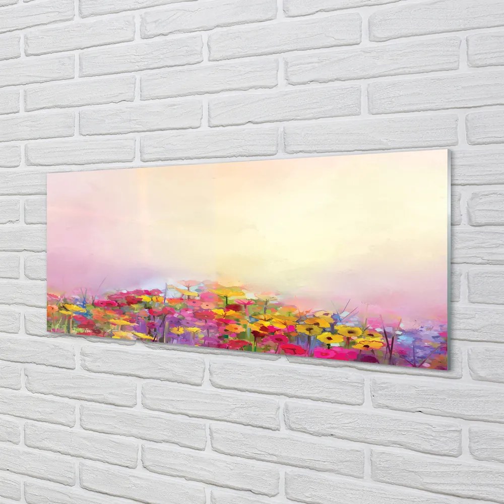 akrylový obraz Obrázek květiny nebe 120x60 cm