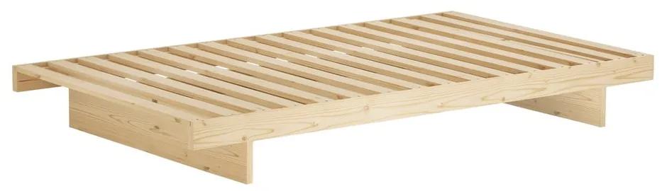 Jednolůžková postel z borovicového dřeva s roštem v přírodní barvě 90x200 cm Kanso – Karup Design