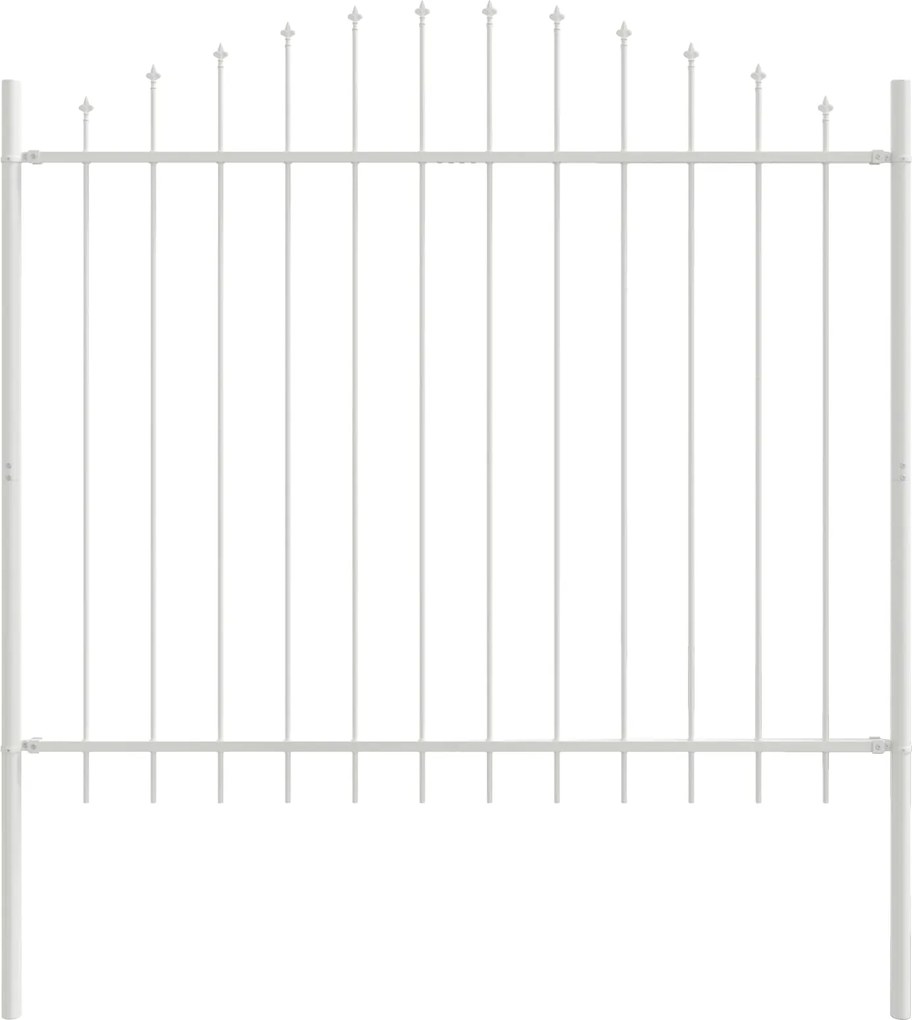 Zahradní plot WOERDEN 4 ks 170 x 165 cm Práškově lakovaná ocel 3360150