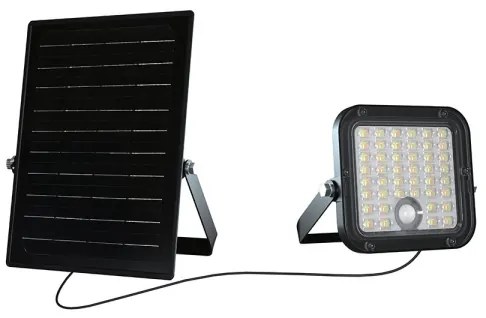 LED Stmívatelný solární reflektor se senzorem LED/10W/3,7V 4000/6000K IP65 + DO