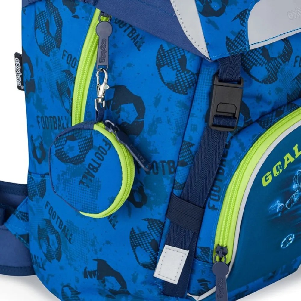 Oxybag OXY SKY - školní set Fotbal 4 ks: batoh, penál, sáček, placky