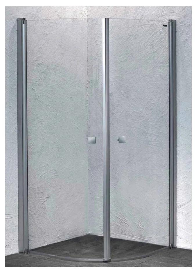 DUSCHOLUX Duschostar Round - otvíravé dveře, 1/4 kruh, šířka 900 mm, rádius 550 mm, DL409.500190.551.070