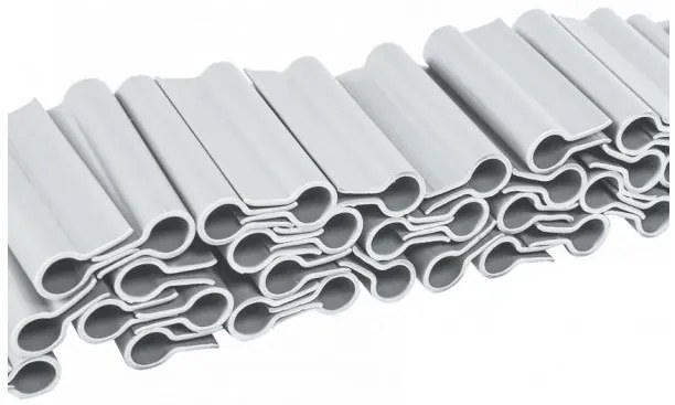 Bradas Upevňovací spony ke stínícímu pásu 4,75cm, light grey, 40ks