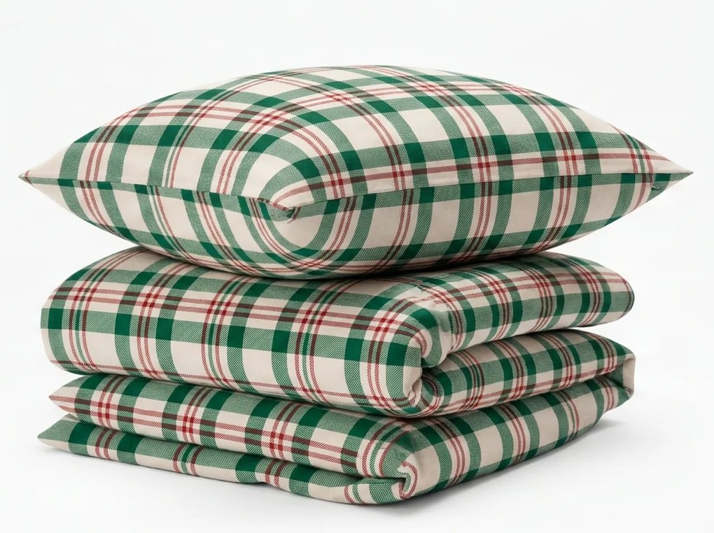 Bavlněné povlečení WINTER PLAID barevné Rozměr povlečení: 2 ks 70 x 90 cm | 200 x 220 cm