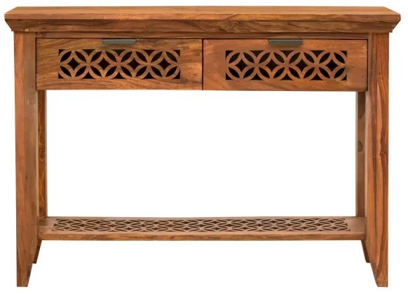 Indický nábytek - Konzolový stůl Mira 110x76x35 z indického masivu palisandr Only stain