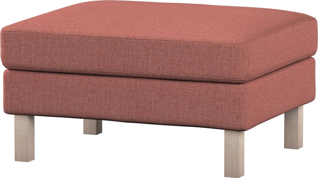 Potah na podnožku IKEA Karlstad barva hnědá látka pletený vzor